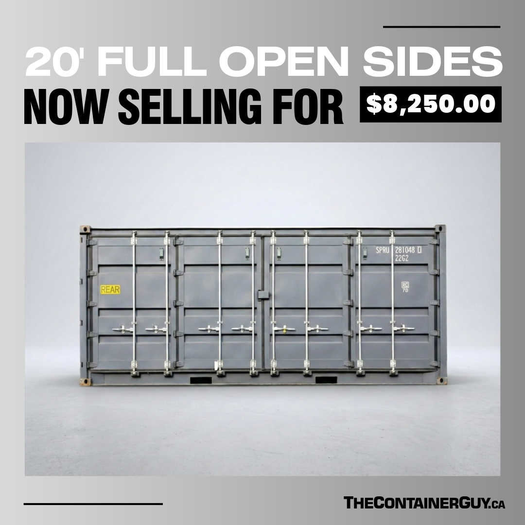 20ft Standard Full Open Side – The Container Guy