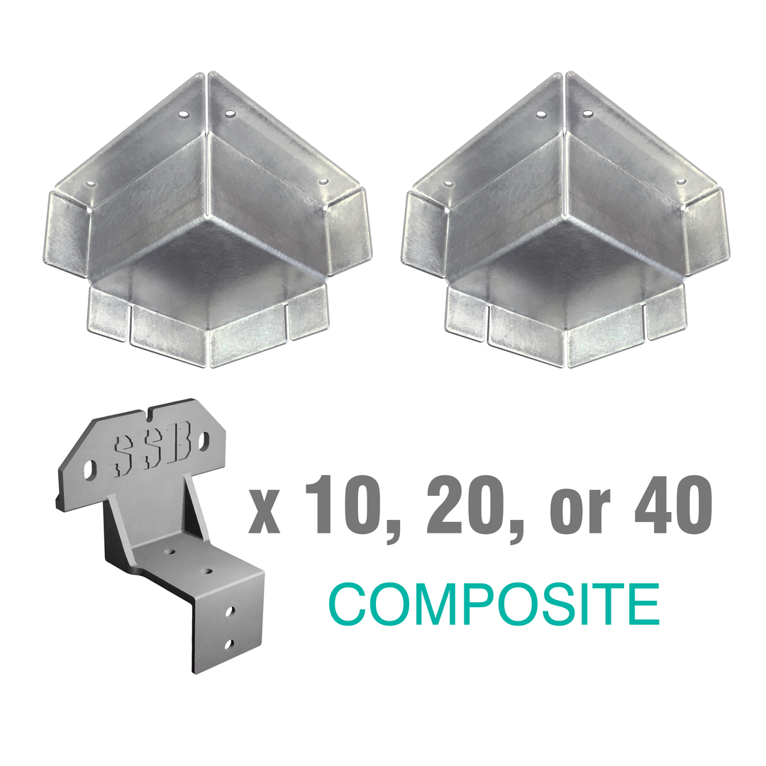 SSB™ Steel Stud Framing Kit (Corner Casting Covers + Composite Steel S ...