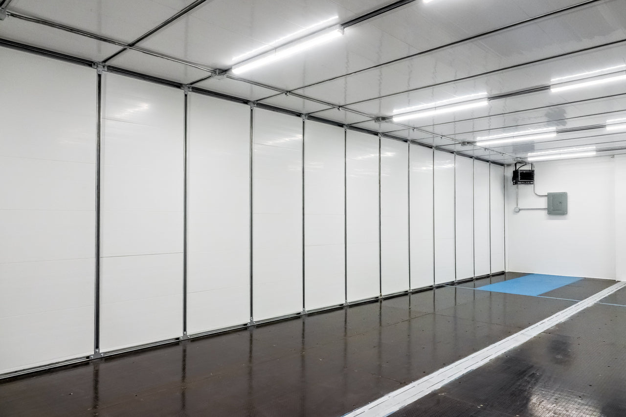 40' Double-Wide Shipping Container Connection Kit with Weld-Free Heade ...