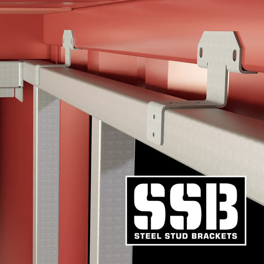 SSB™ Steel Stud Framing Kit (12 Gauge Aluminum Brackets) - 2 Corner Ca ...
